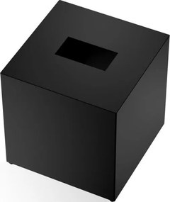 Box na kapesníky Corner čtvercový černý matný