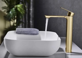 Rea Urban - Vysoká umyvadlová baterie, zlatá, REA-B9912