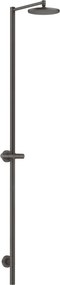 Axor Starck - Sprchový set s baterií, průměr 24 cm, kartáčovaný černý chrom 12671340