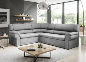 Rozkládací rohová sedačka ALEXIA DELUXE 270x220 světle šedá levý roh