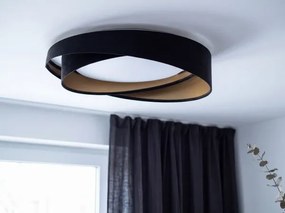 LED Stropní svítidlo GALAXY MODERN LED/24W/230V pr. 55 cm černá/zlatá