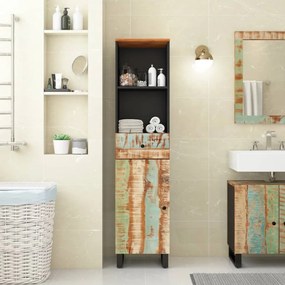 Koupelnová skříňka 38 x 33 x 160 cm masivní recyklované dřevo - Default Title