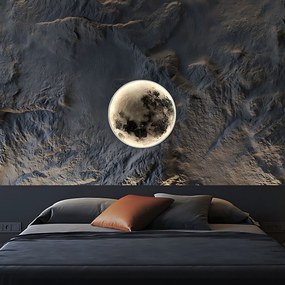 Toolight Moderní nástěnné LED osvětlení D40 Moon APP1806-CW