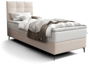 Jednolůžková postel 80 cm Infernus Bonell (béžová) (s roštem, s úl. prostorem). 1082260