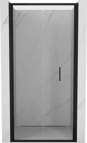 Mexen Exo, skládací sprchové dveře, 120 cm, transparentní sklo, černá, 816-120-000-70-00