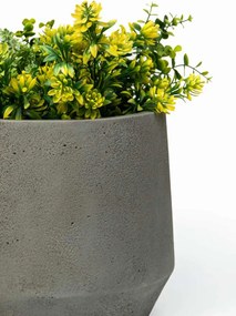 Designový květináč NEXORA, sklolaminát, 31x28 cm, šedý