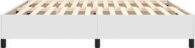 Rám postele s boxspringem bílá 160 x 200 cm umělá kůže 3121054