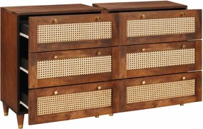 Sestava komody 2 ks 60 x 33,5 x 75 cm Masivní mangové dřevo 3310169