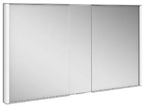 Keuco Royal Match - Zrcadlová skříňka s LED osvětlením, vestavná, 1200x700x149 mm, stříbrný elox 12814171311