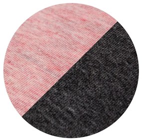 Ceba Prostěradlo do kočárku (73-80 x 30-37) 2 ks Dark Grey + Pink