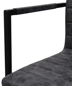 Konzolové jídelní židle 6 ks černé umělá kůže - Default Title