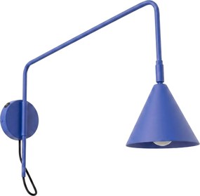 Sollux Lighting Nástěnné svítidlo NOX 1 ultramarín s vypínačem