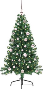 Umělý osvětlený vánoční stromeček Zelená 150 cm PVC 3397000