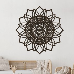 dřevo života Dřevěná mandala na zeď ŠTĚSTÍ Zvolte barvu dekoru: Wenge, Zvolte rozměr Ø (cm): 80