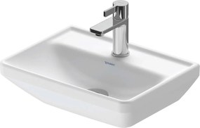 Duravit D-Neo - Umývátko 45x34 cm, bez přepadu, otvor pro baterii, matná bílá 0738453241