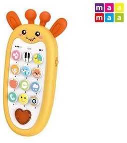 MAAMAA Telefon dětský s efekty 13,5 cm Žirafa