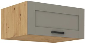 Kuchyňská skříňka LUNA 80 NAGU-36 1F korpus: dub artisan, barva dvířek: světle šedá CLAY