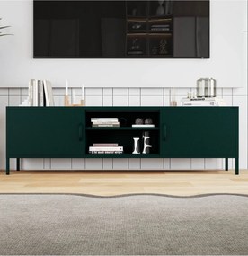 Kovová televizní skříňka 170 cm Rosaria XL Green