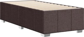 Rám postele bez matrace tmavě hnědý 90 x 200 cm textil 3284807