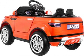 Ramiz Elektrické autíčko Rapid Racer pro děti, oranžové SUV + dálkové ovládání