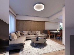 LED2 1271653D Bella Slim 48, kruhové stropní svítidlo 38W LED 3000K/4000K stmívatelné DALI, černá, prům. 48cm