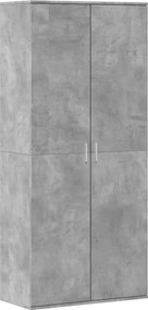 Botník betonově šedý 80 x 39 x 178 cm kompozitní dřevo 3276675