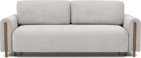 Béžová manšestrová rozkládací/s úložným prostorem pohovka 244 cm Arcadova – ELTAP