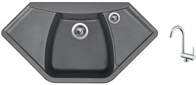 Set Sinks NAIKY 980 Titanium + baterie Sinks MIX WINDOW W chrom