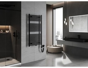 Mexen Ares, elektrické topné těleso 1200x600 mm + topná tyč 600 W, černá, W102-1200-600-2600-70