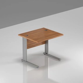 NABYTEK-DESIGNOVY.CZ - BPR08 19 - Kancelářský stůl Komfort, kovová podnož, 80x70x76cm, ořech/šedá