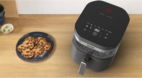 Tmavě šedá horkovzdušná fritéza Infrared EY832HE0 – Tefal