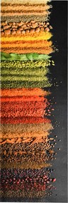 vidaXL Kuchyňský koberec omyvatelný Vaření 60 x 180 cm samet [136547] Barva: Tmavě šedá