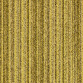 Kobercové čtverce Modulyss First Streamline 210 - žluté - 50x50 cm