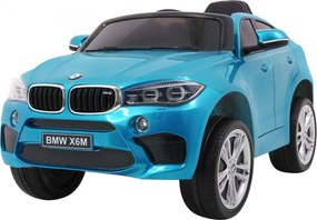 Ramiz Dětské elektrické autíčko BMW X6M lakované - modré SUV + dálkové ovládání