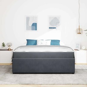 Rám postele Tmavě šedá 180 x 200 cm textil 3398426