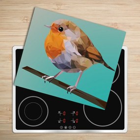 Skleněná krájecí deska Robinův pták