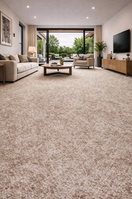 Spoltex, Metrážový koberec Milano 34 béžový, na míru, šíře 4m,5m, béžová, filc, dětský pokoj