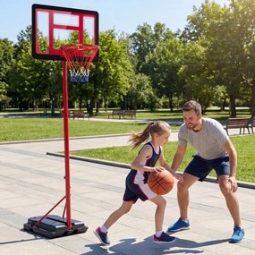 Costway Dětský basketbalový koš 95-155 cm výškově nastavitelný basketbalový