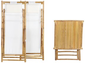Sada balkonového nábytku z bambusového dřeva ATRANI/MOLISE Beliani