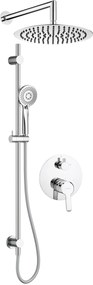 Deante Concealed shower set, with sliding bar - with shower head