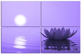 Obraz na plátně - Zen lotus 1167VD (150x100 cm)