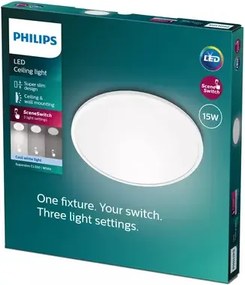 Philips Clear 15W 25cm bílá / Přisazené svítidlo / LED / 1500lm / 4000