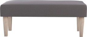 Dlouhá lavička 100x40cm barva hnědá látka sametová