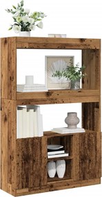 Skříň highboard old wood 92 x 33 x 140 cm kompozitní dřevo 3309616