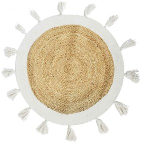 Koberec Tassa, (fi) 80 cm, béžová/bílá