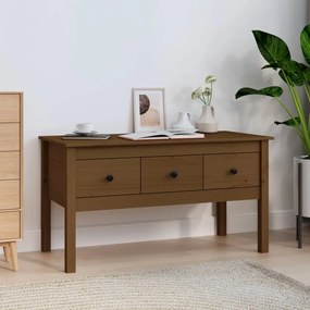Konferenční Stolek Medově Hnědý 102X49X55 Cm Masivní Borovice - Přírodní