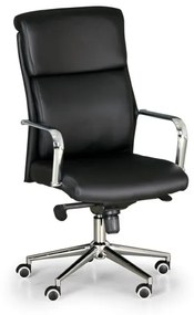 Kožená kancelářská židle VIRO, černá