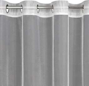 ZÁCLONA NA KROUŽCÍCH MAYA 300X145 CM BÍLÁ