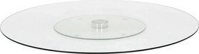 vidaXL Otočný servírovací tác transparentní 60 cm tvrzené sklo [249498]