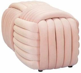 Designová lavice Nakeisha 90 cm růžová